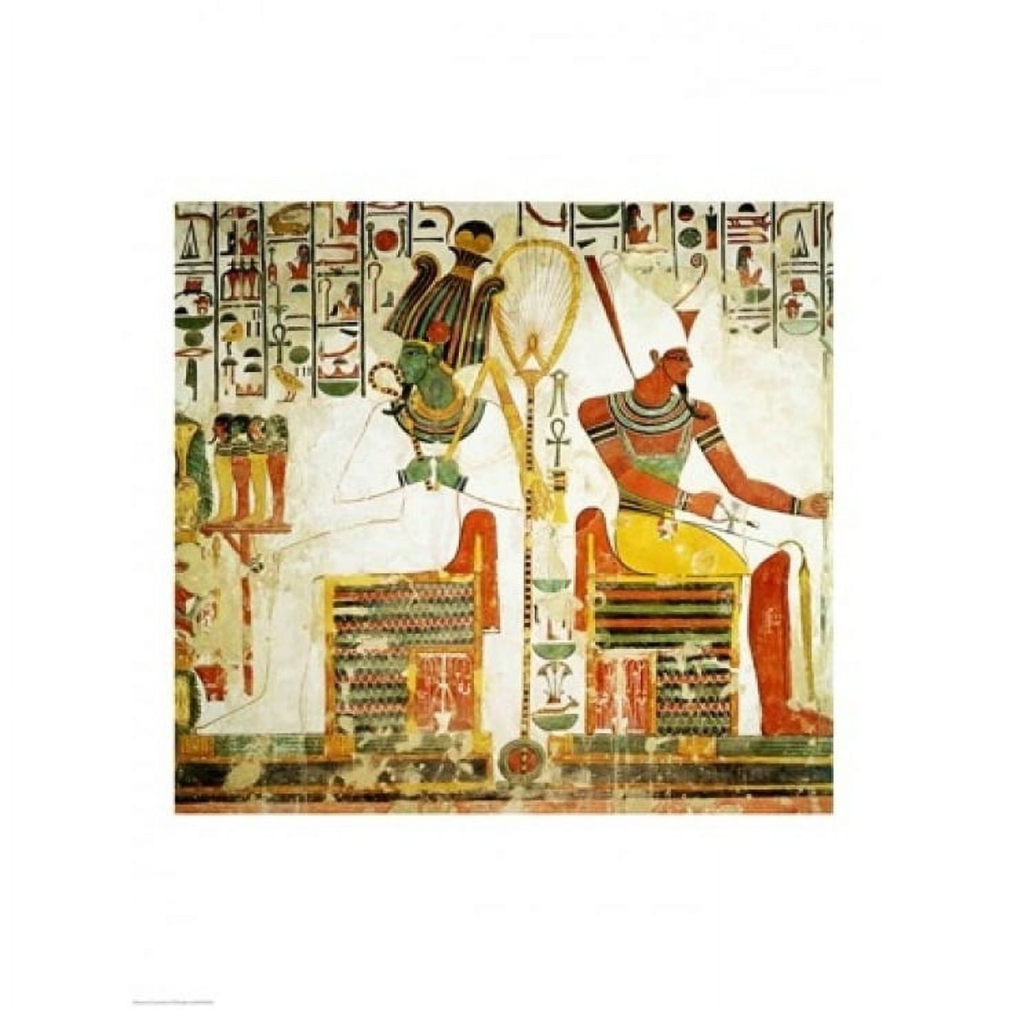 The Gods Osiris and Atum from the Tomb of Nefertari Poster Print ...