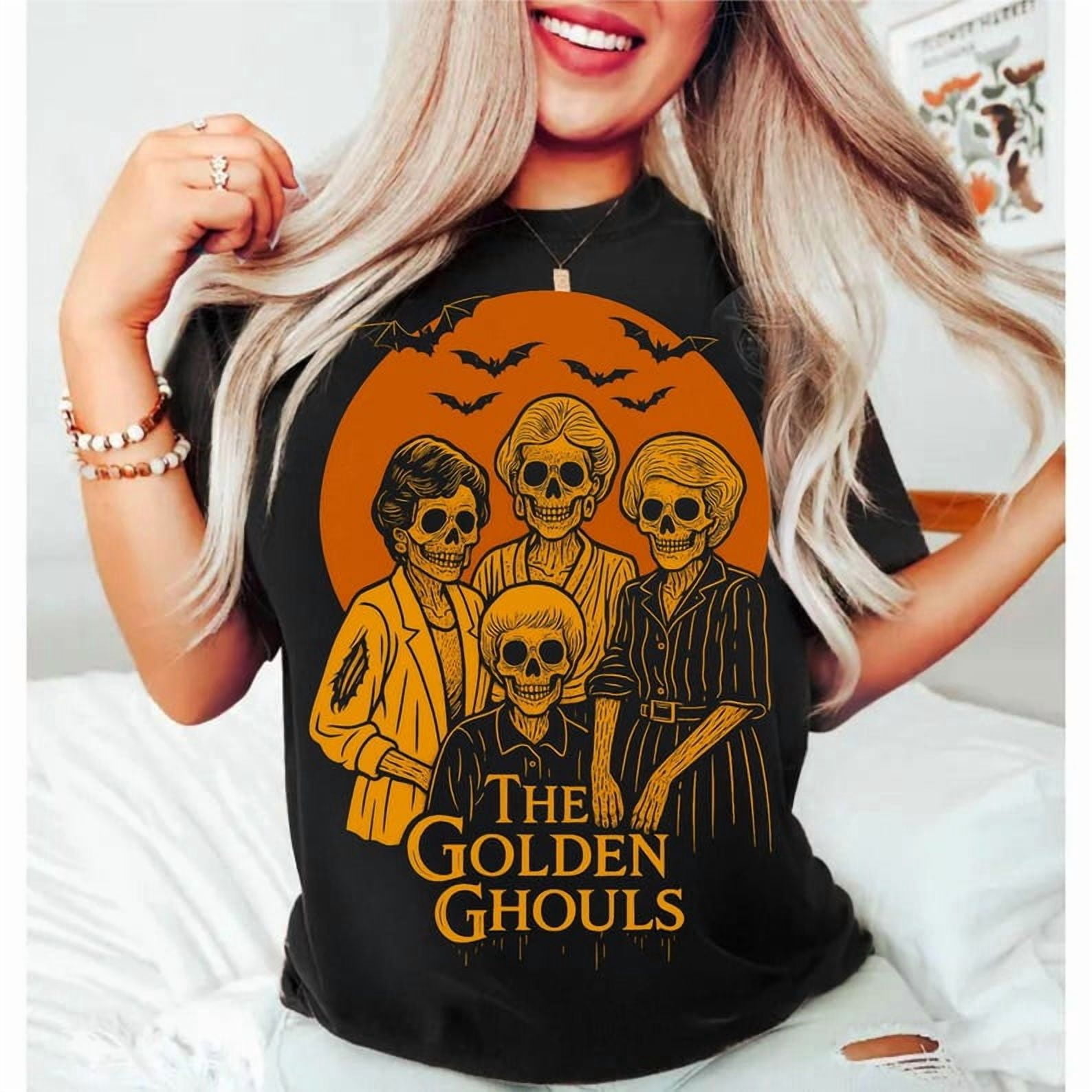 The Golden Ghouls PNG, Funny Halloween Skeleton Png, Horror Parody Png ...