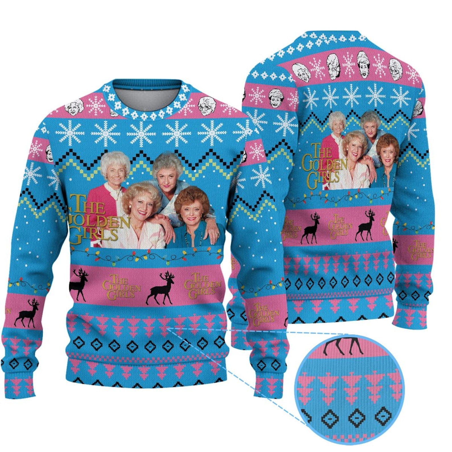 The Golden Girls Christmas Sweater, Golden Girls Ugly Xmas Sweatshirt ...