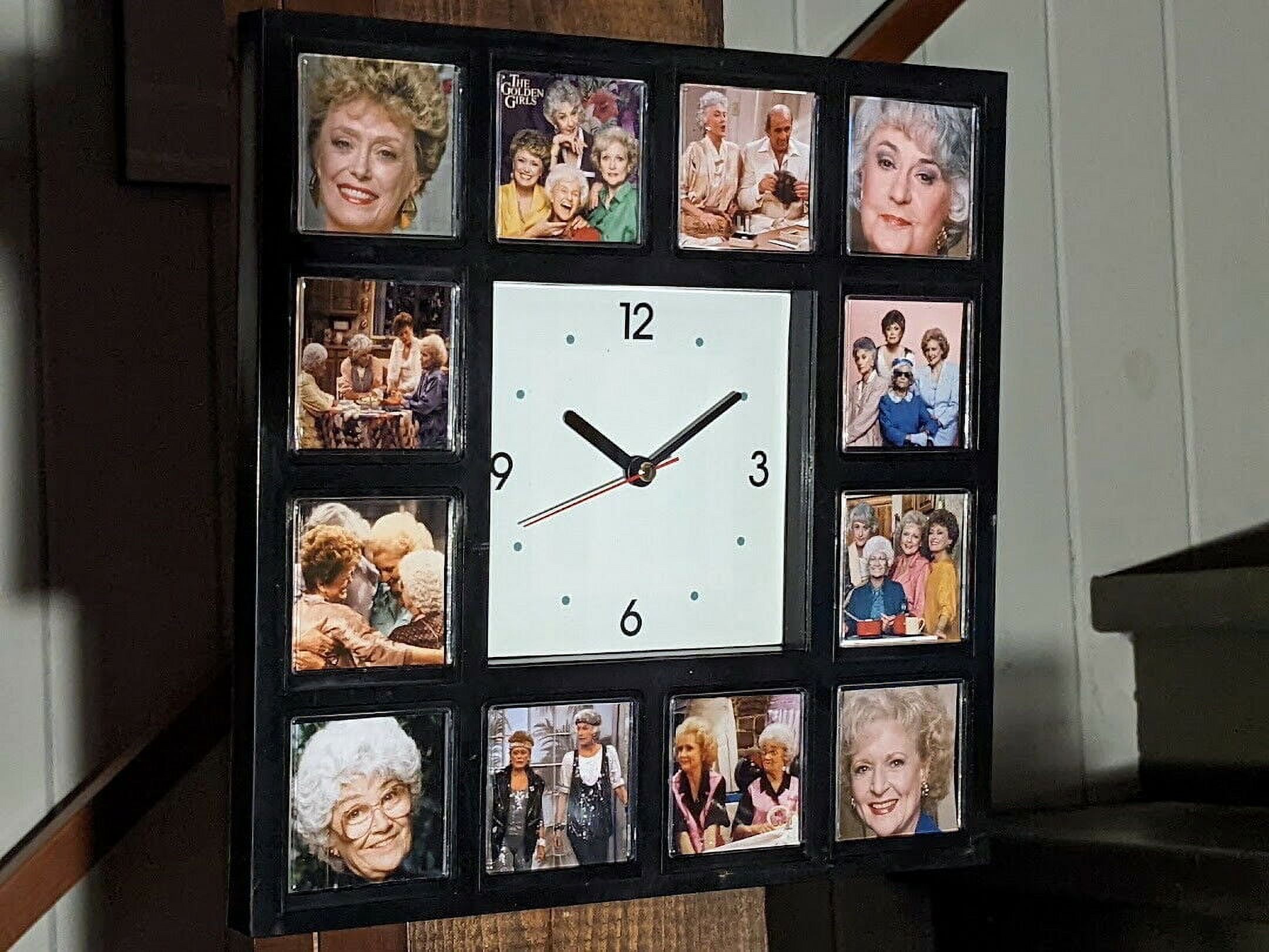 The Golden Girls Clock with 12 pictures Betty White Rose Blanche Sophia ...