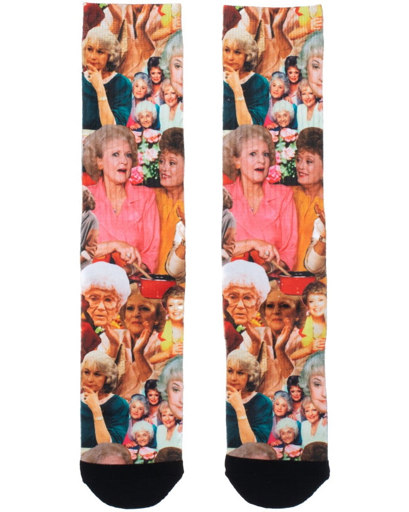The Golden Girls Expressions Photo Collage Sublimated Crew Socks ...