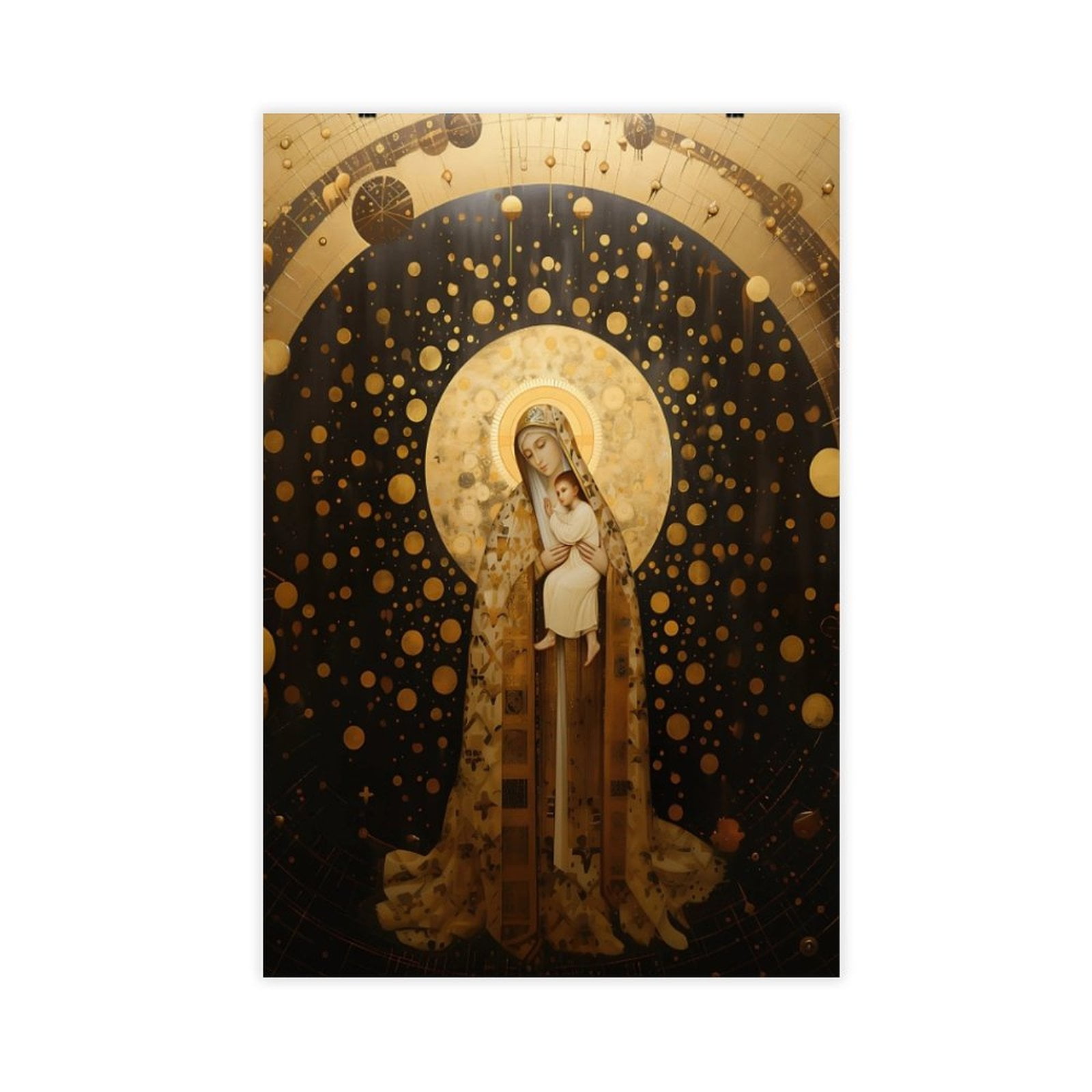 The Golden Mary - Mary The Blessed Virgin - Sanctified Souls Print ...