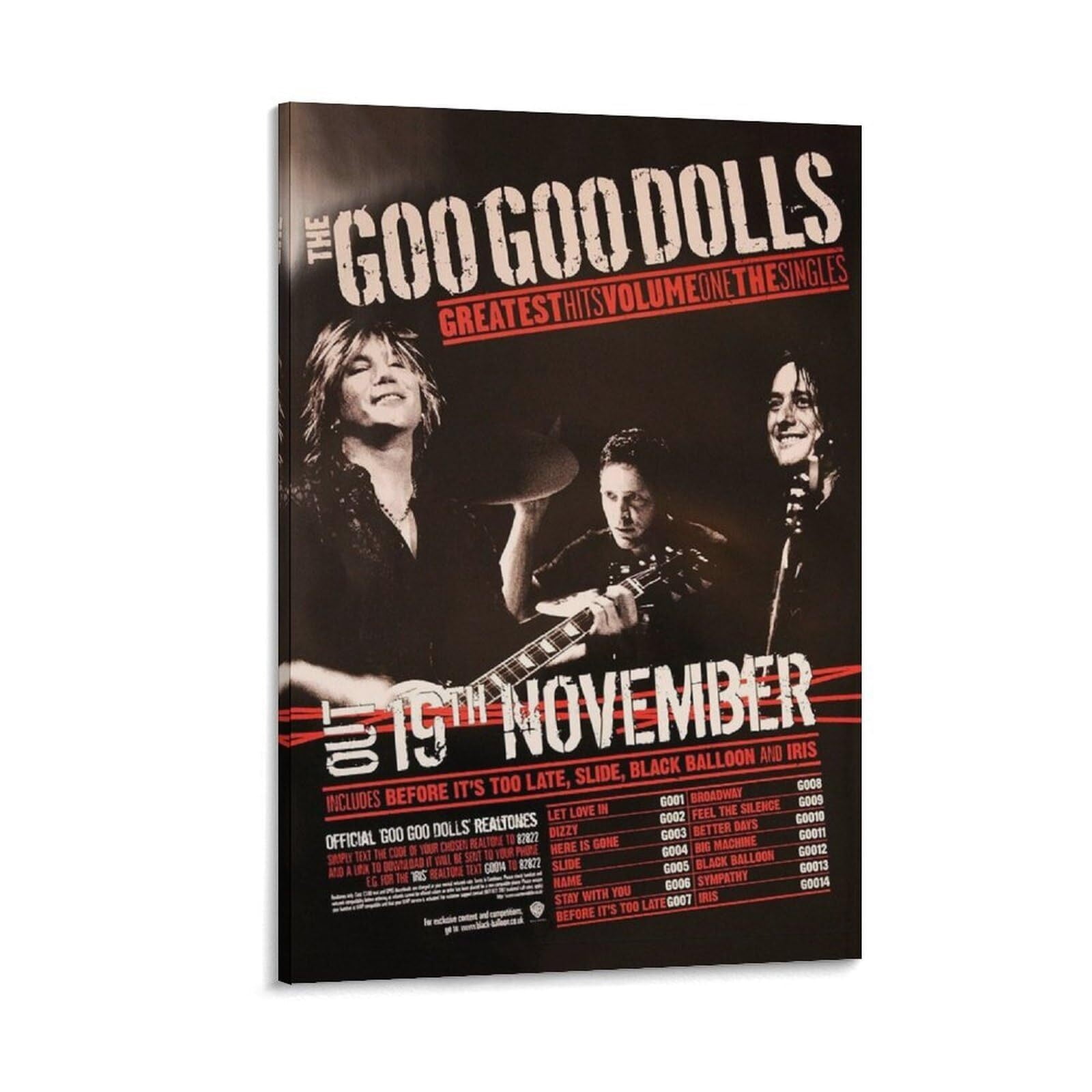 The Goo Goo Dolls Greatest Hits Vol One The Singles Canvas Poster ...