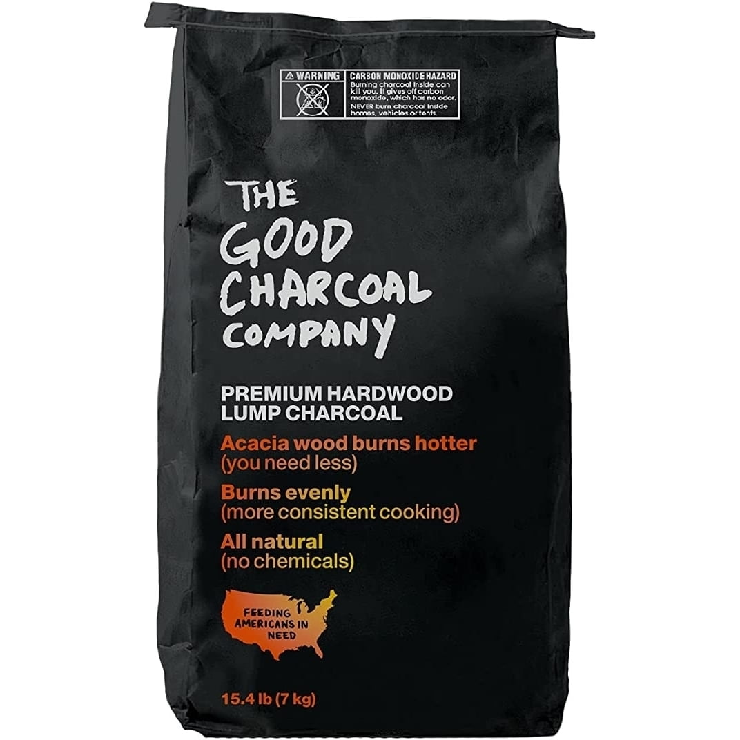 The Good Charcoal Acacia Hardwood Lump Charcoal, 15.4 lbs, Long Burn ...
