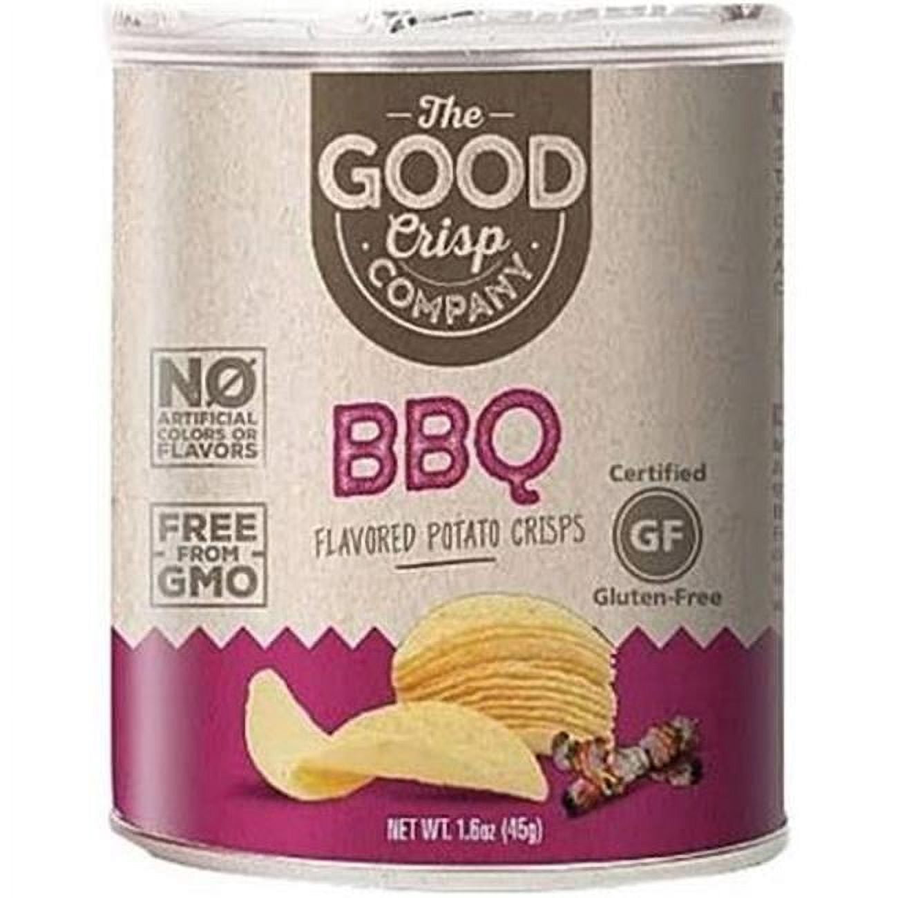 The Good Crisp 2132652 1.6 oz BBQ Potato Crisps - Case of 12 - Walmart.com