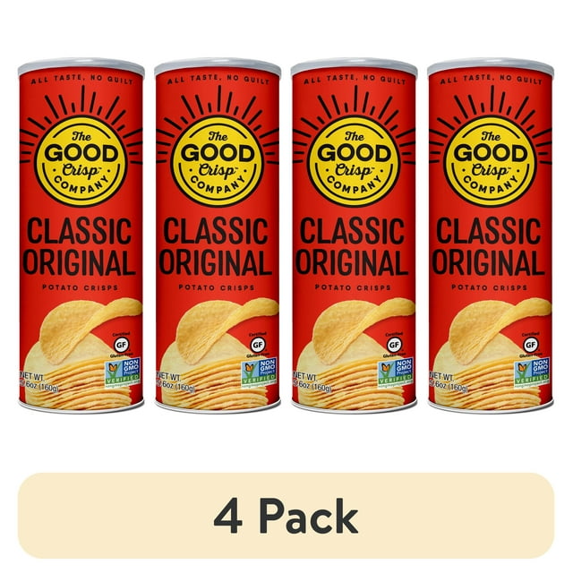 (4 pack) The Good Crisp Company Gluten Free Original Snack Chips, 5.6 ...