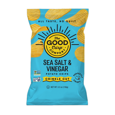 The Good Crisp Company Gluten Free Original Crinkle Cut Potato Chips, 5 ...
