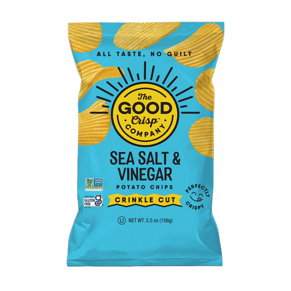 The Good Crisp Company Gluten Free Sea Salt & Vinegar Crinkle Cut ...