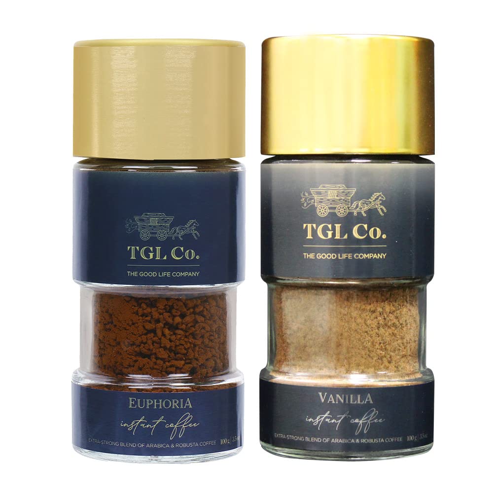 The Good Life Company Euphoria + Vanilla Flavoured Coffee (100gms ...