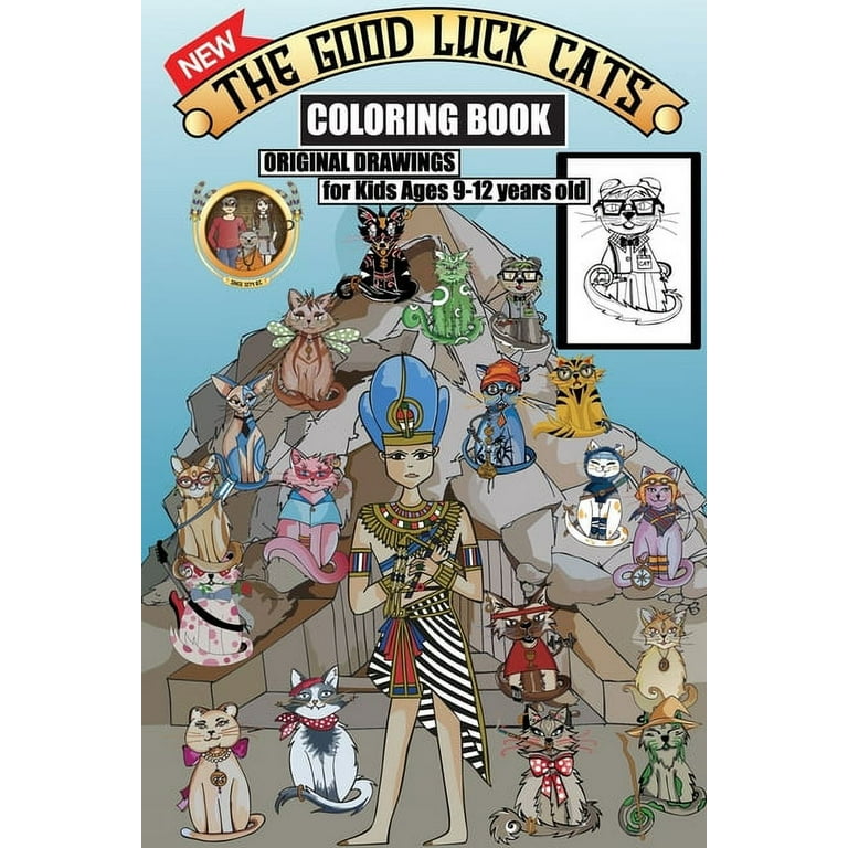 lucky cat coloring book