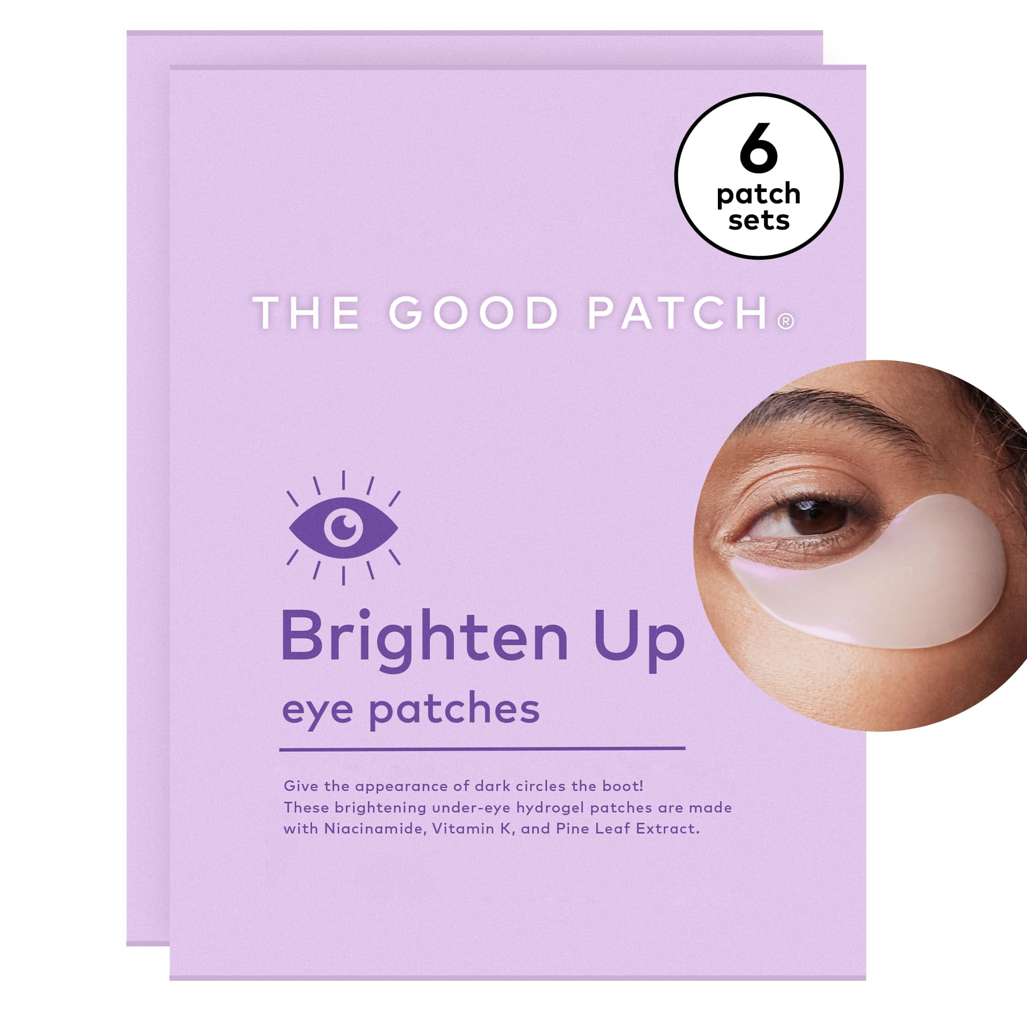The Good Patch Brighten MMF7 Up Hydrogel Under Eye Patches for Dark ...