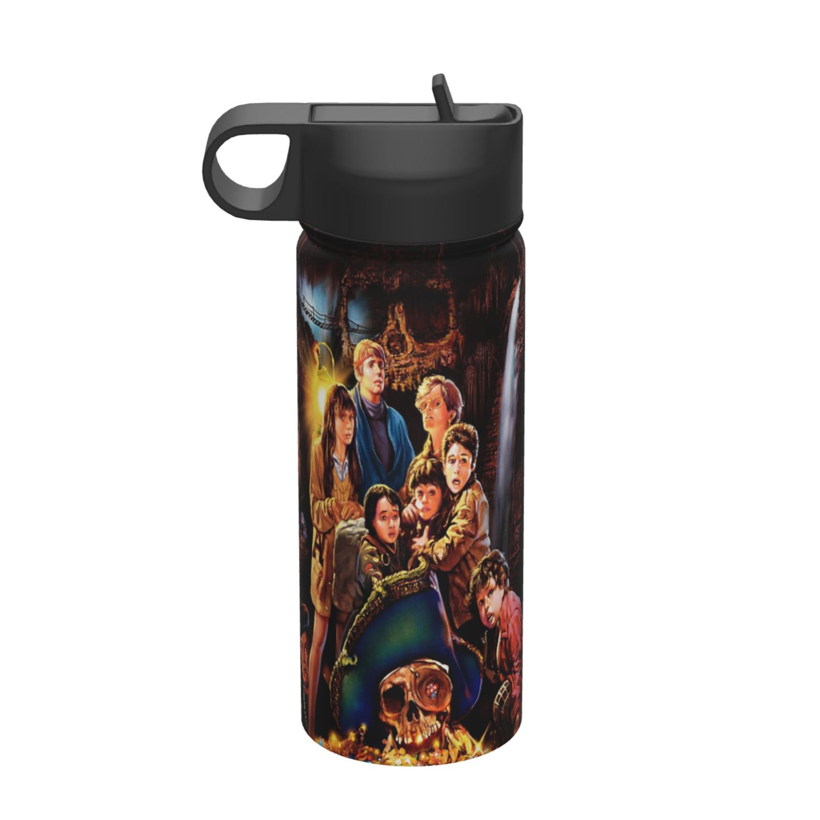 The Goonies Kids Insulated Water Bottle With Straw - 18 Oz Stainless ...