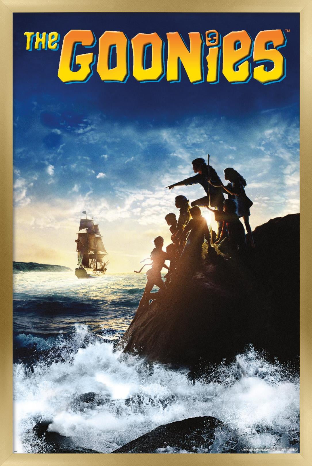 The Goonies - Ocean Key Art Wall Poster, 14.725" x 22.375" Framed ...