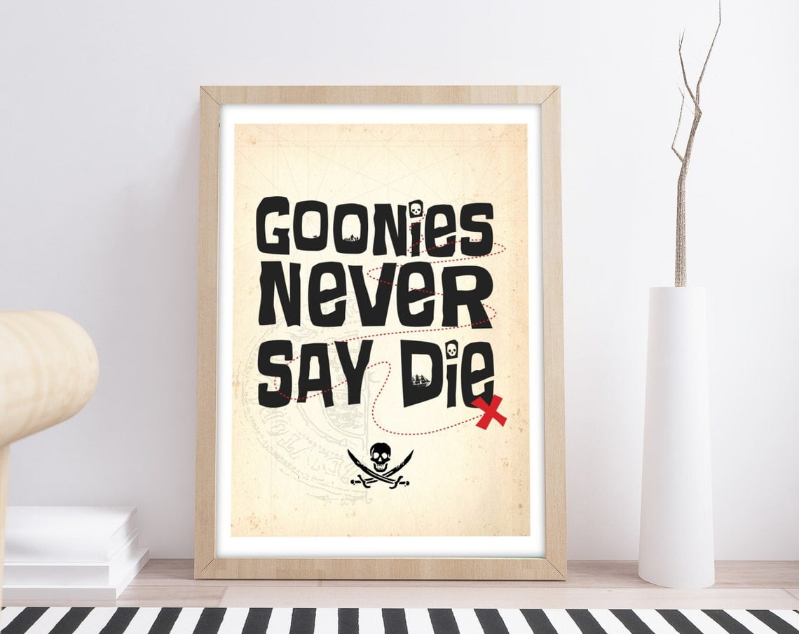The Goonies Print Goonies Wall Art For Living Room Film Poster The ...