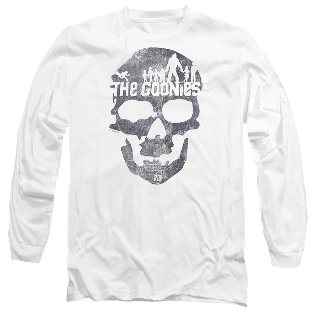 The Goonies Skull 2 Unisex Adult Long-Sleeve T Shirt,White, Medium ...