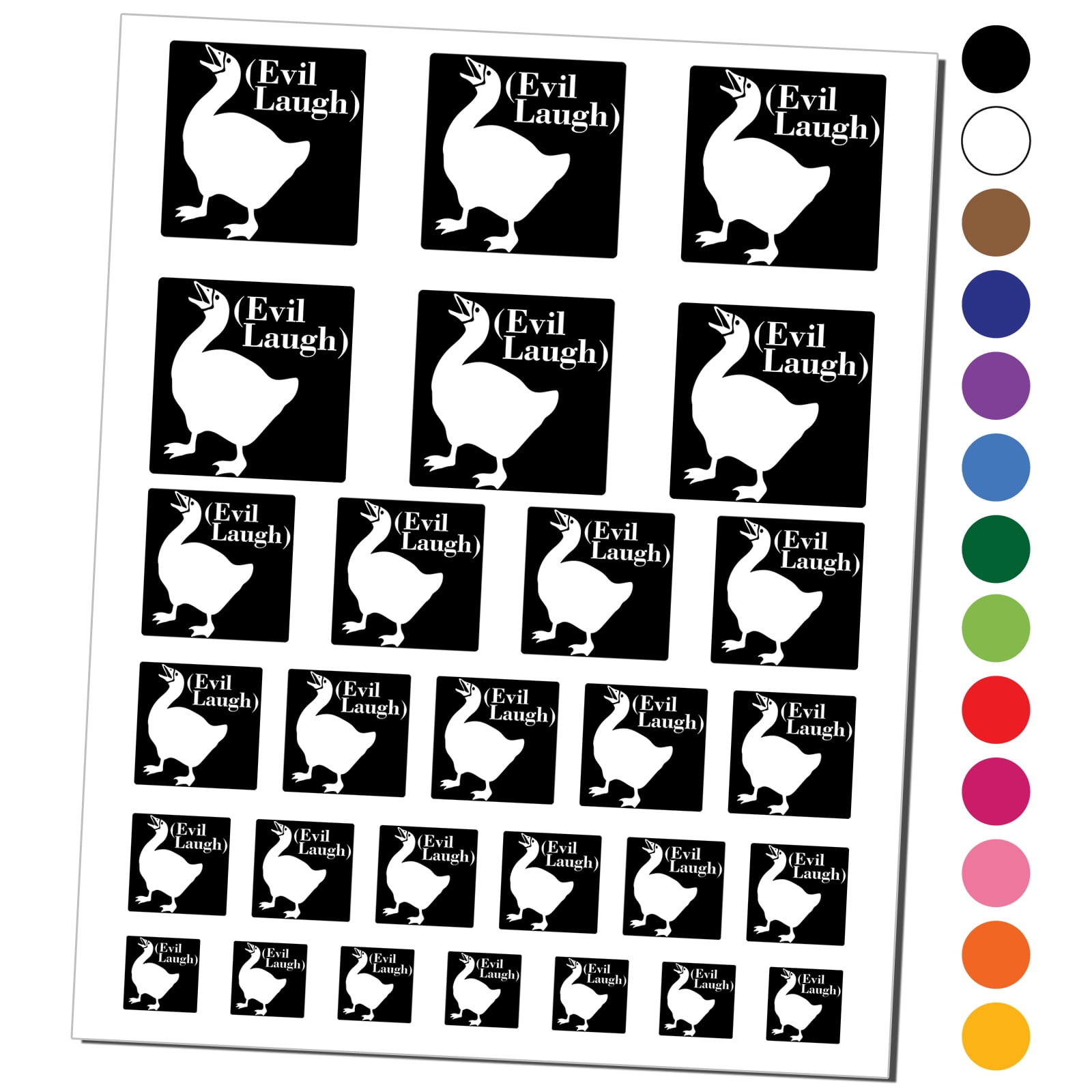 The Goose with an Evil Laugh Water Resistant Temporary Tattoo Set Fake ...