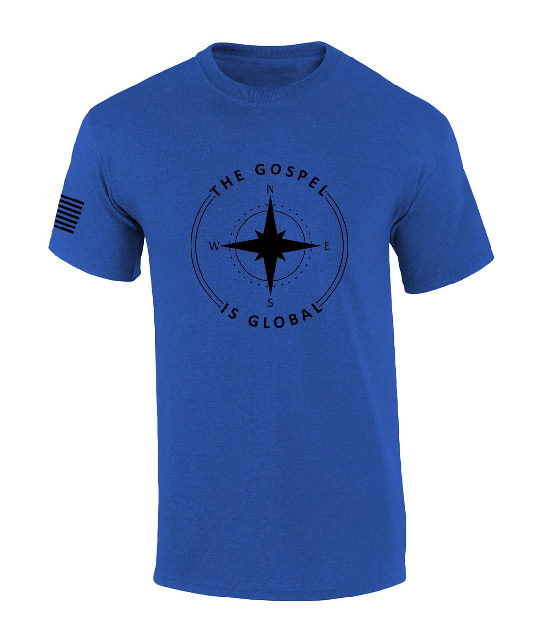The Gospel Is Global Compass Cross Bible Scripture Mens Christian ...