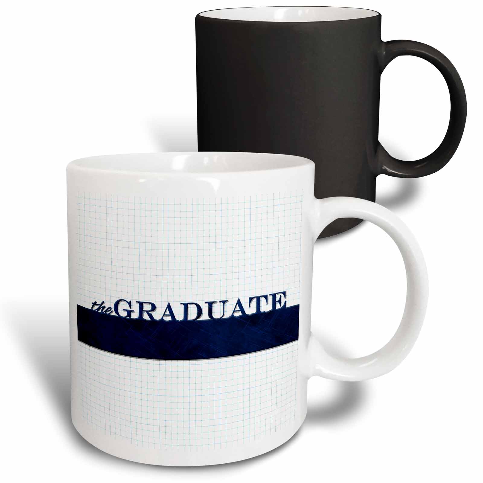 The Graduate Blue Word Art on Blue and White Graph Paper Background ...