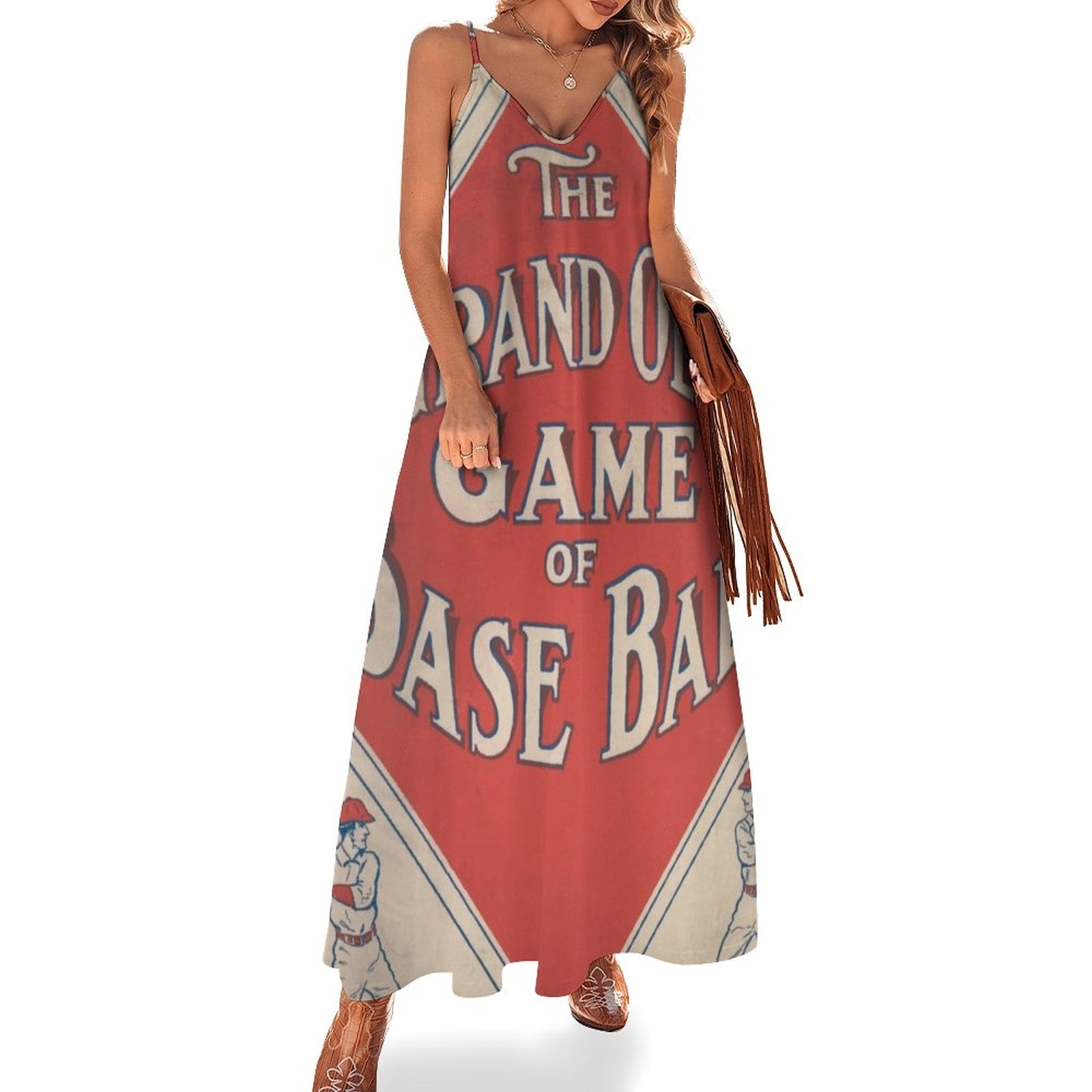 The Grand Old Game of Baseball (1912) Sleeveless Dress Evening gown ...