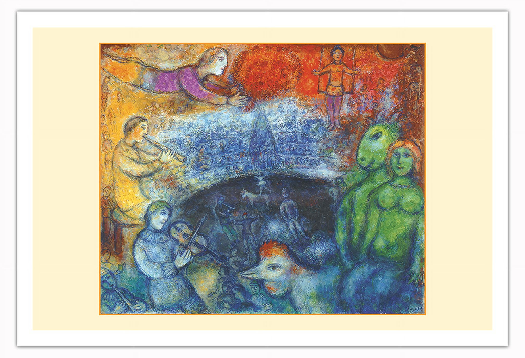 The Grand Parade - From an Original Color Painting by Marc Chagall ...