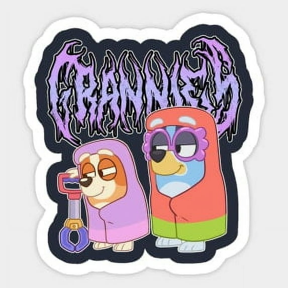 The Grannies Metal Sticker Bluey Stickers For Kids, Bluey Stickers ...