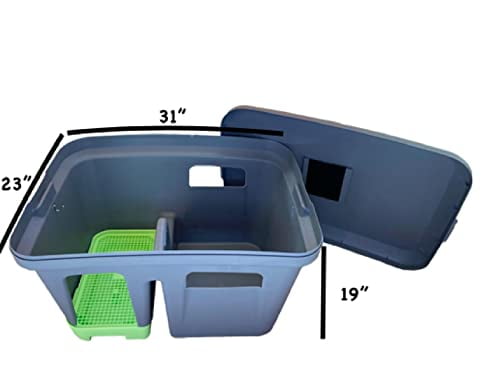 The Grate Litter Box-90% Less Mess. Keeps The Mess in The Box, not in ...