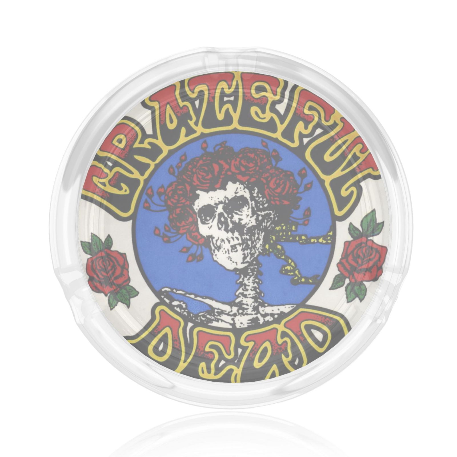 The Grateful Dead Logo Round Glass Ashtray 3d Printing For Indoor And ...