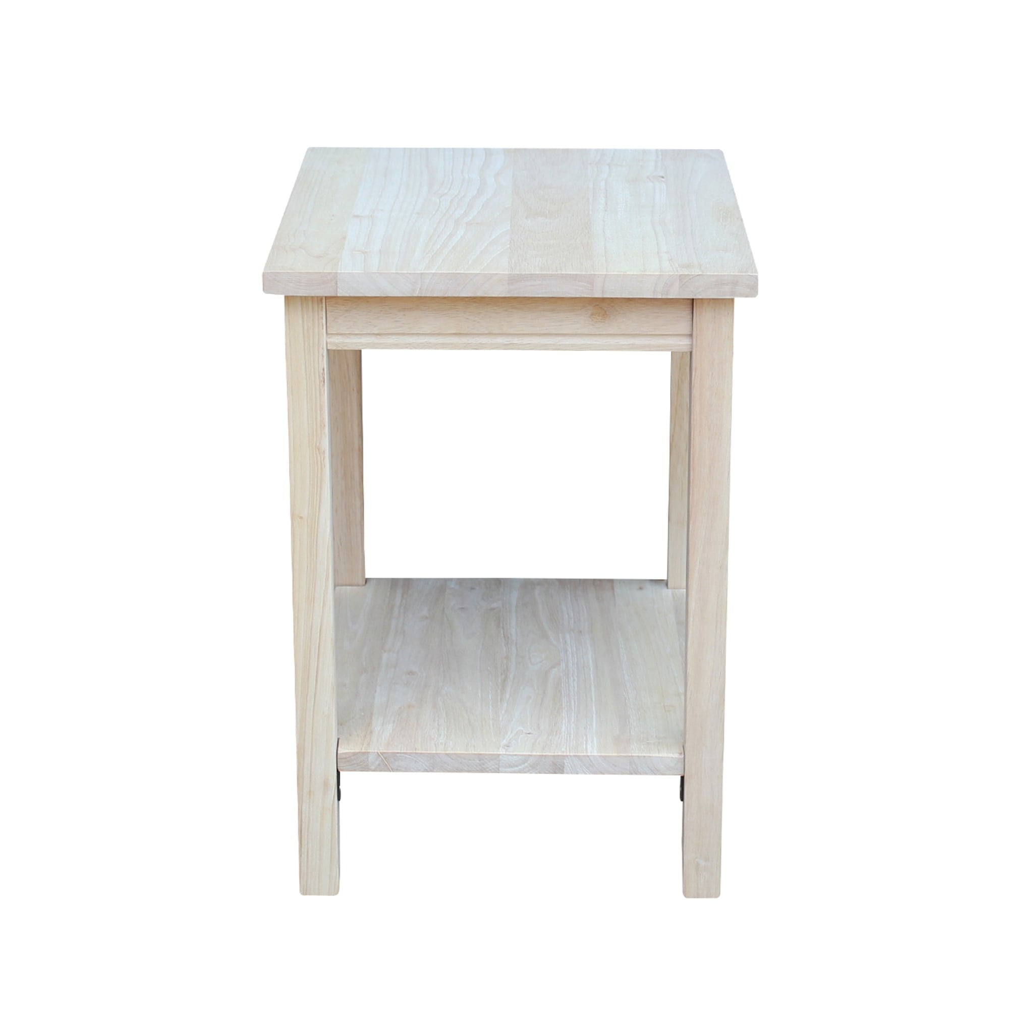 The Gray Barn Moonshine Unfinished Accent Table Unfinished 20"H x 16"W ...