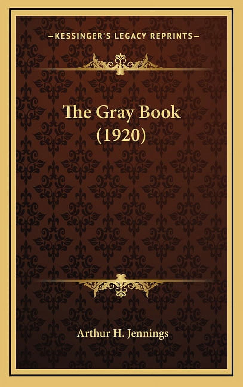 The Gray Book (1920) (Hardcover) - Walmart.com