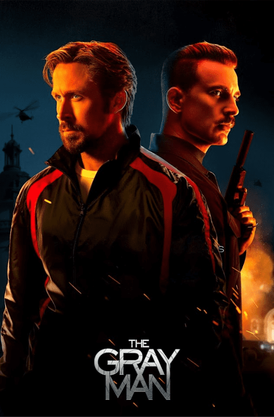 The Gray Man 2022 Poster 24x36 - Action Thriller Ryan Gosling Chris ...