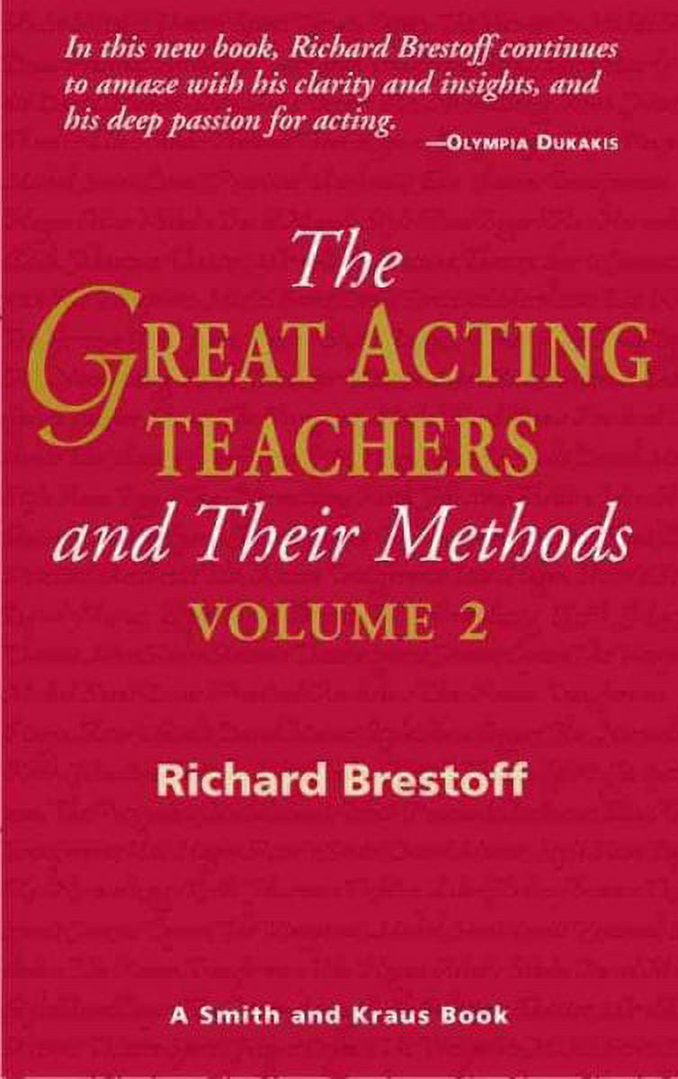 The Great Acting Teachers And Their Methods Volume 2 - Walmart.com