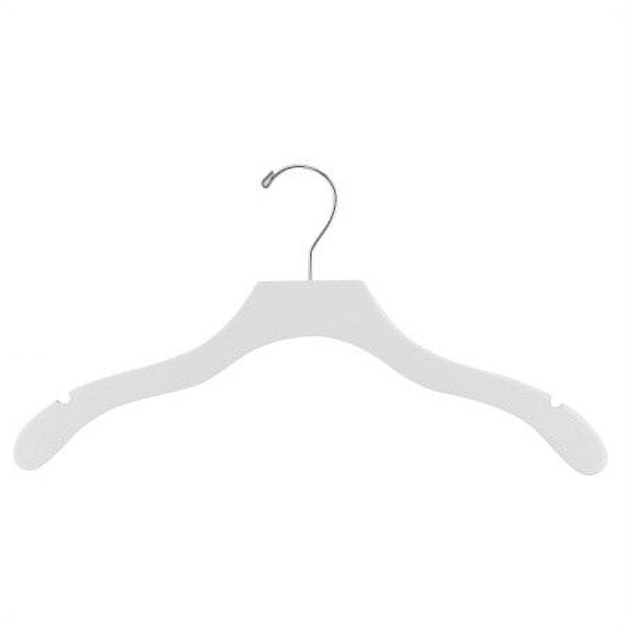 The Great American Hanger Company White Notched Wavy Top Hanger (Case ...