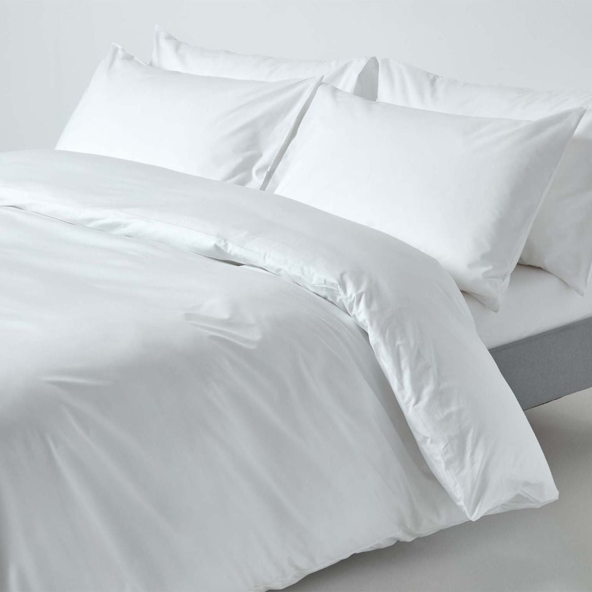 The Great American Store 3-Pieces White Solid Duvet Sets, Full ...