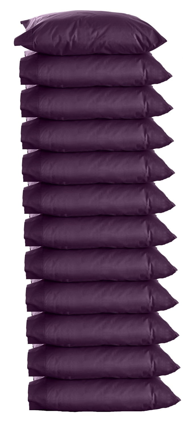 The Great American Store King Size Pillow Cases Solid Purple 12 Pack ...