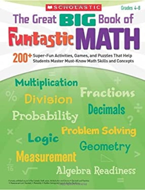 Pre-Owned The Great BIG Book of Funtastic Math : 200+ Super-Fun ...
