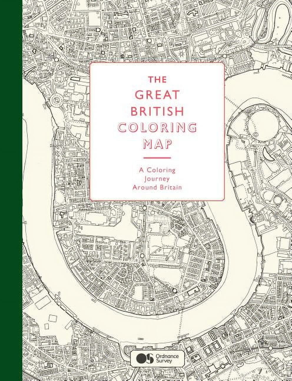 The Great British Coloring Map : A coloring journey around Britain ...