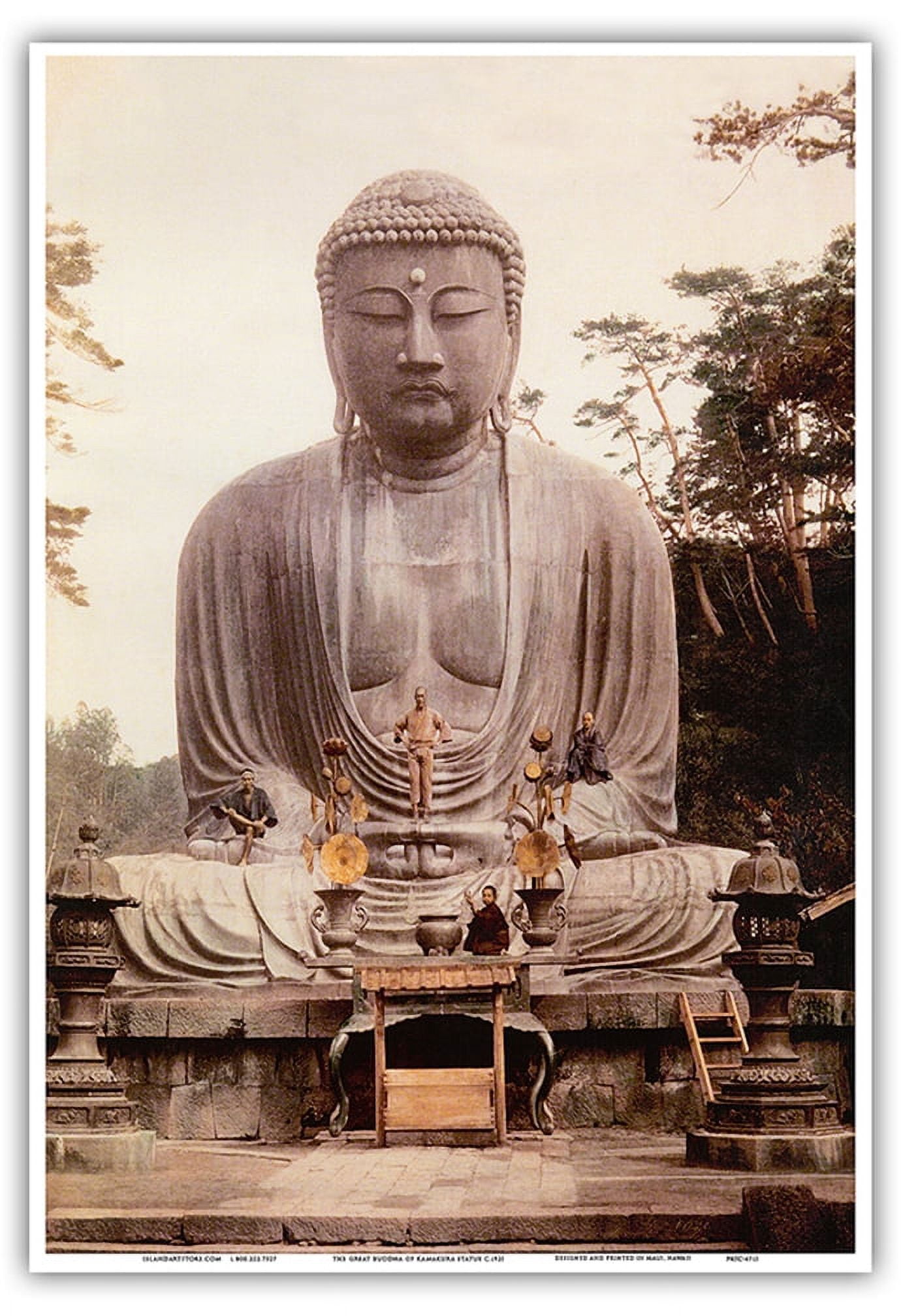 The Great Buddha of Kamakura (Daibutsu) Statue - Kōtoku-in Temple Japan ...