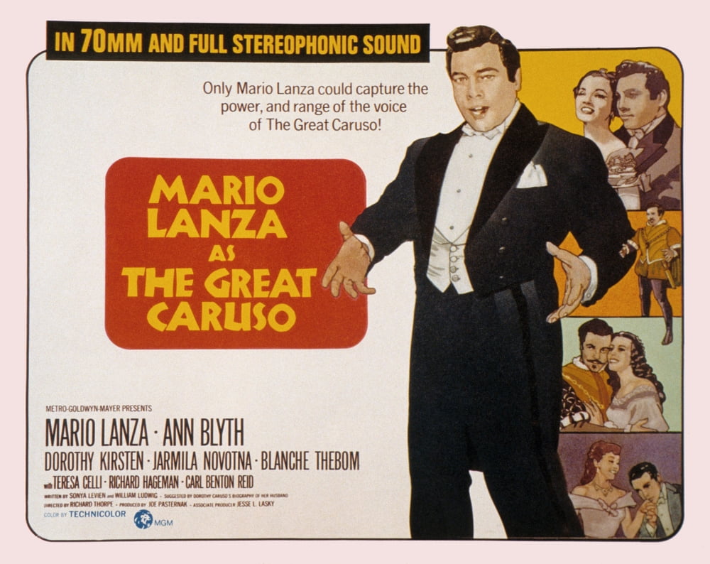 The Great Caruso Mario Lanza Ann Blyth 1951 Movie Poster Masterprint ...