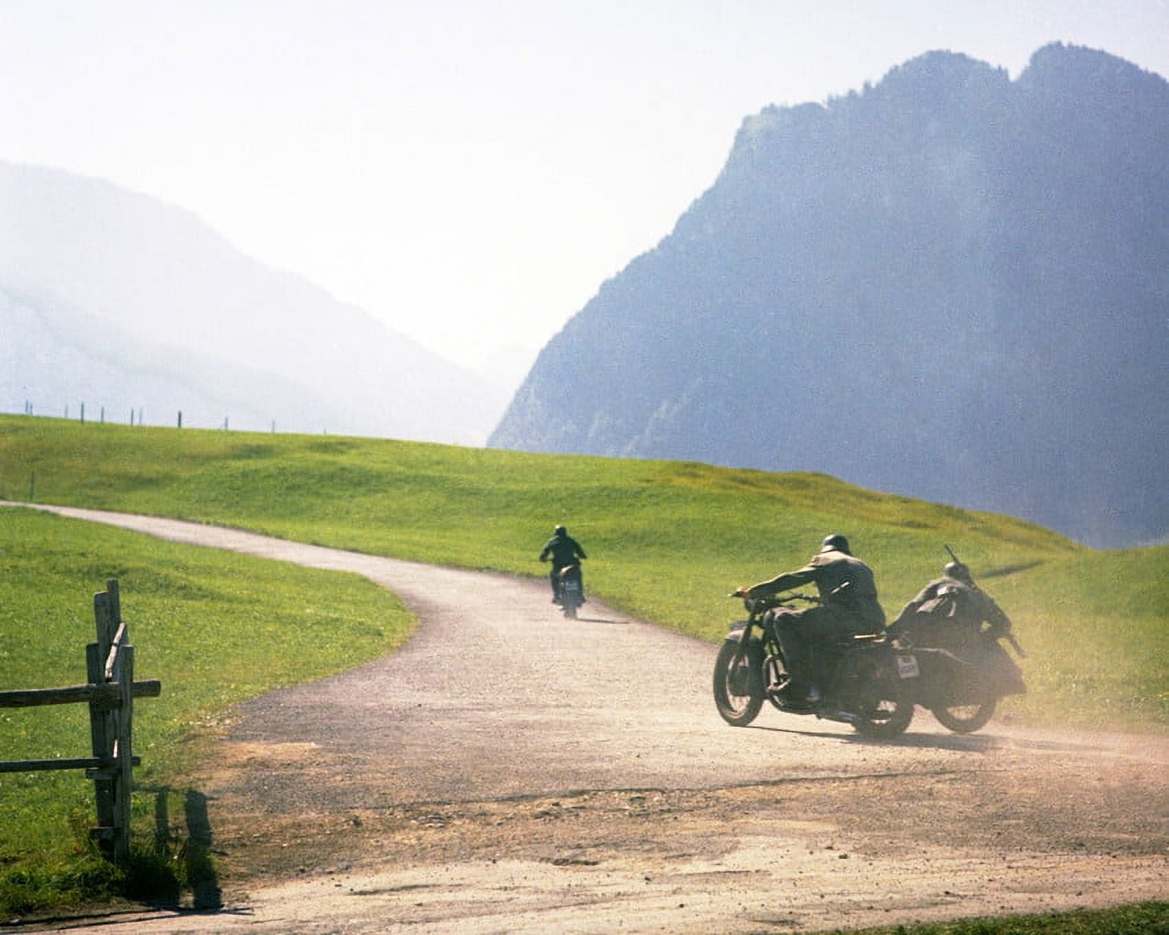 The Great Escape Motorcycle Chase Scene In Alps 24X36 Classic Hollywood ...