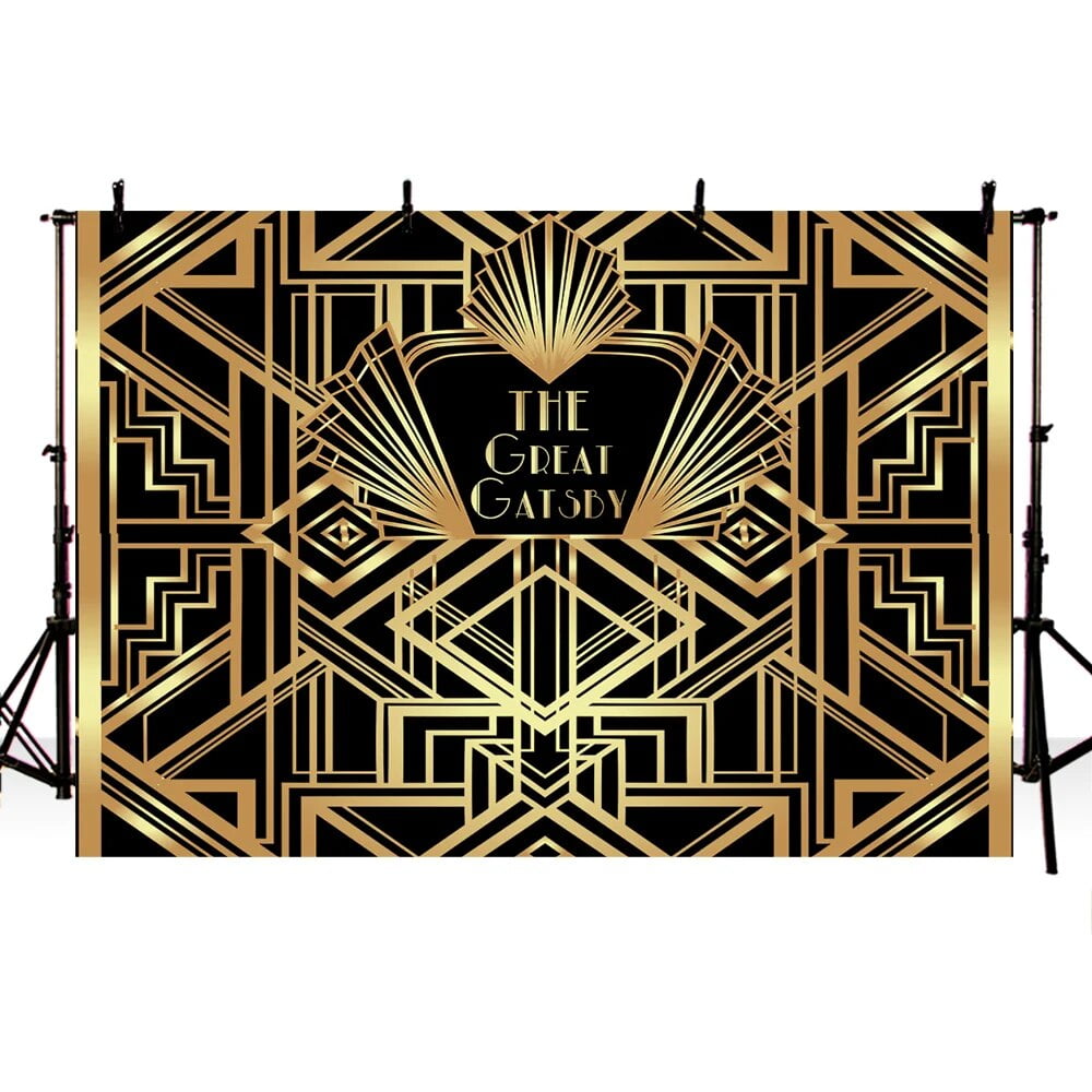 The Great Gatsby Backdrops Gatsby Happy Birthday Party Banner ...