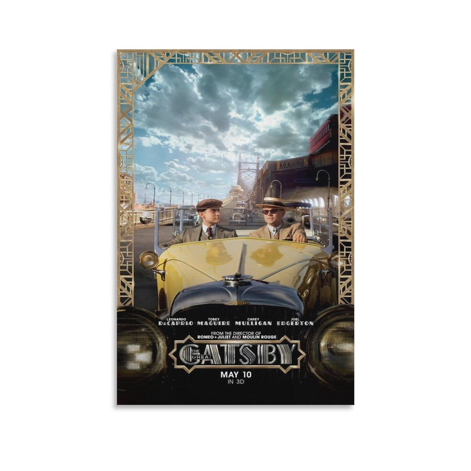 The Great Gatsby Movie Poster (3) Print Photo Art Painting Canvas ...