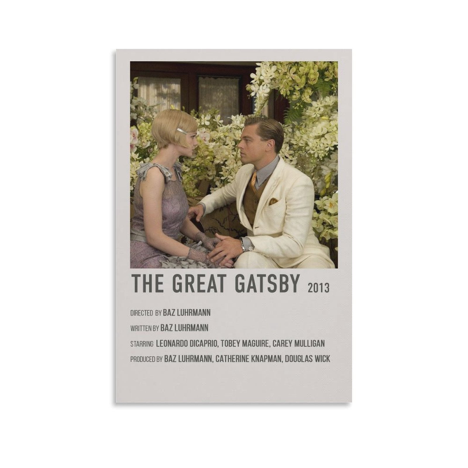 The Great Gatsby Movie Poster (7) Canvas Wall Art Prints Poster Gifts ...
