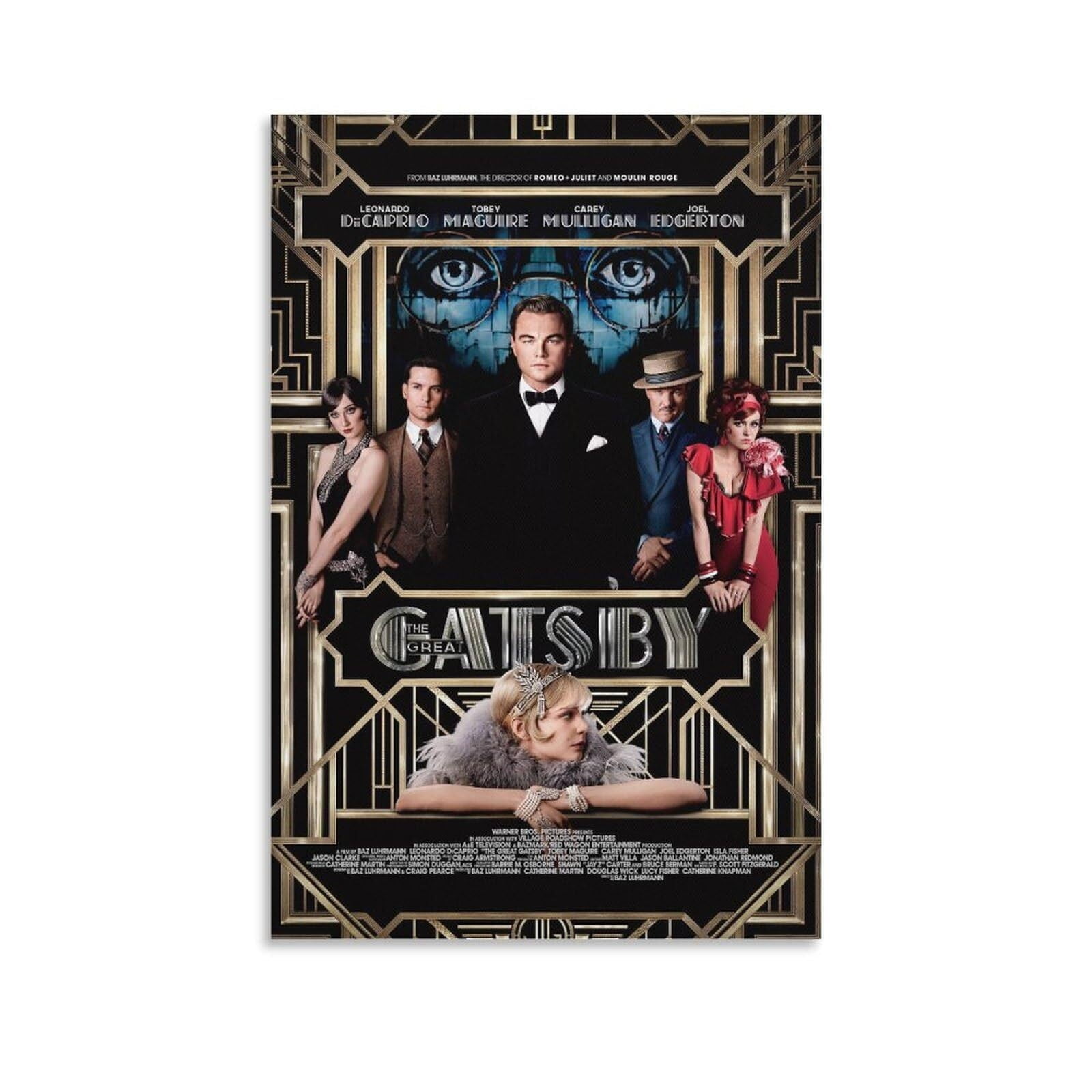 The Great Gatsby Movie Poster Home Decor Poster Wall Art Hanging ...