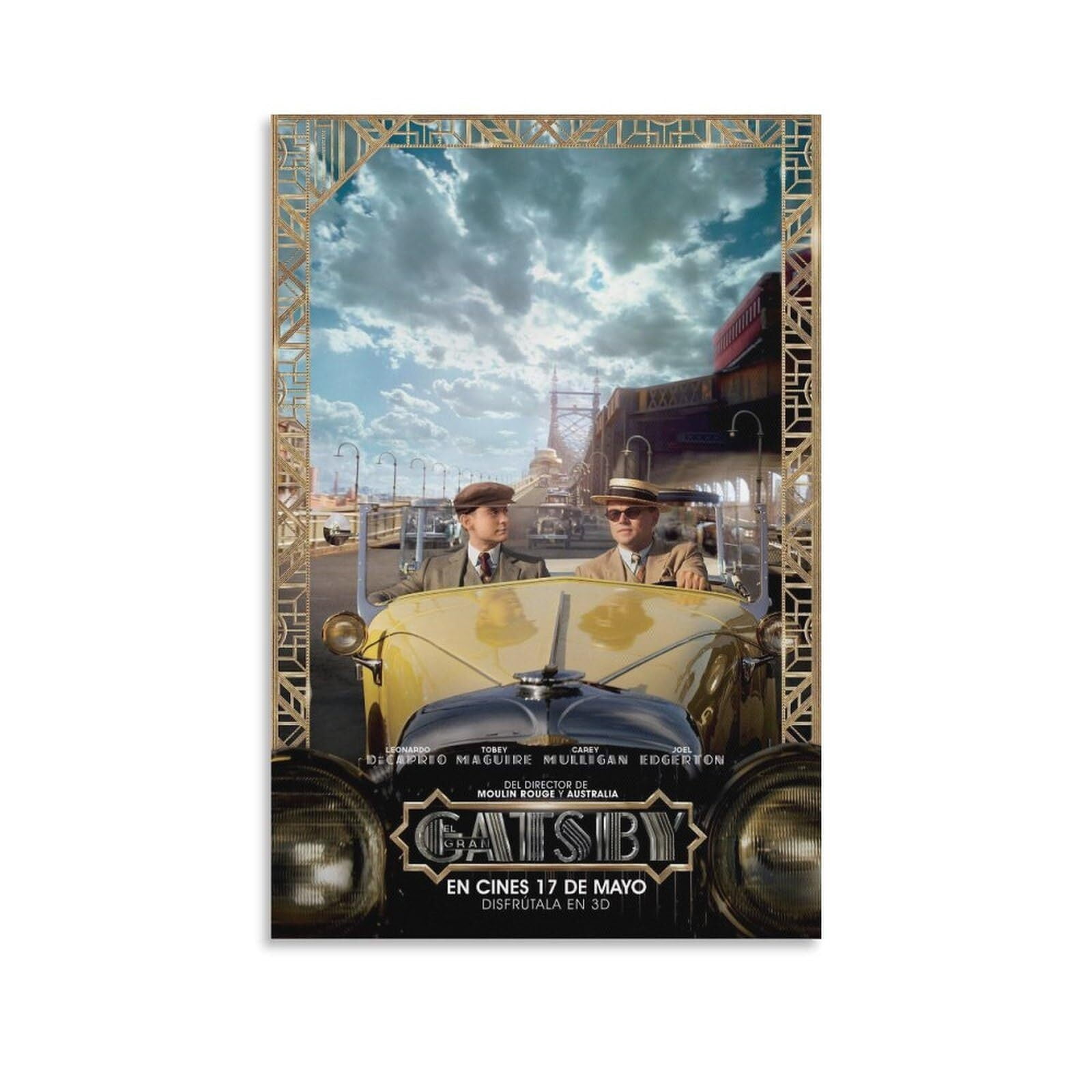 The Great Gatsby Movie Poster Picture Print Canvas Poster Wall Paint ...