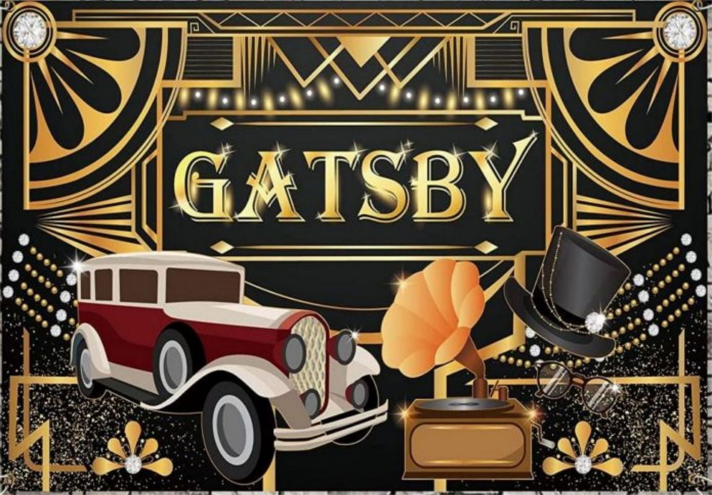The Great Gatsby Wedding Background Party Baby Shower Banner Photo ration Custom Birthday ...