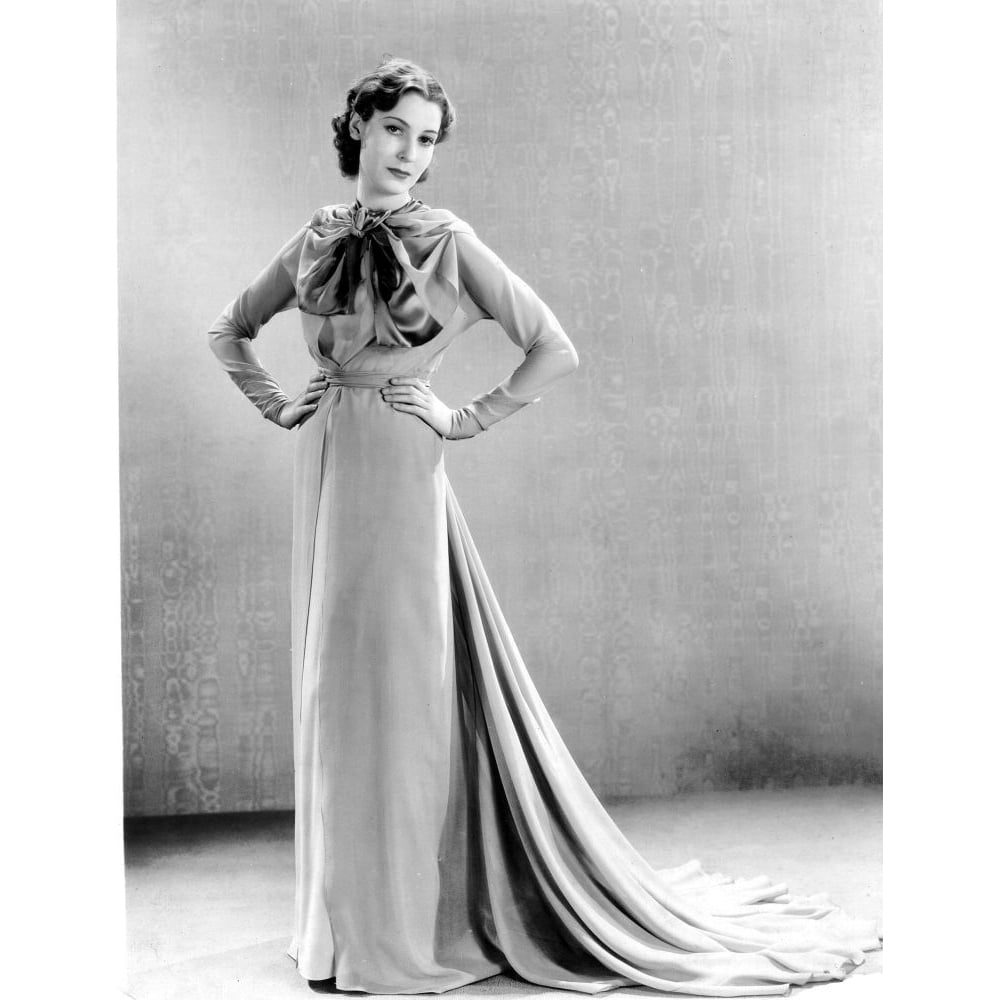 The Great Impersonation Valerie Hobson In A Rose-Colored Tea Gown With ...