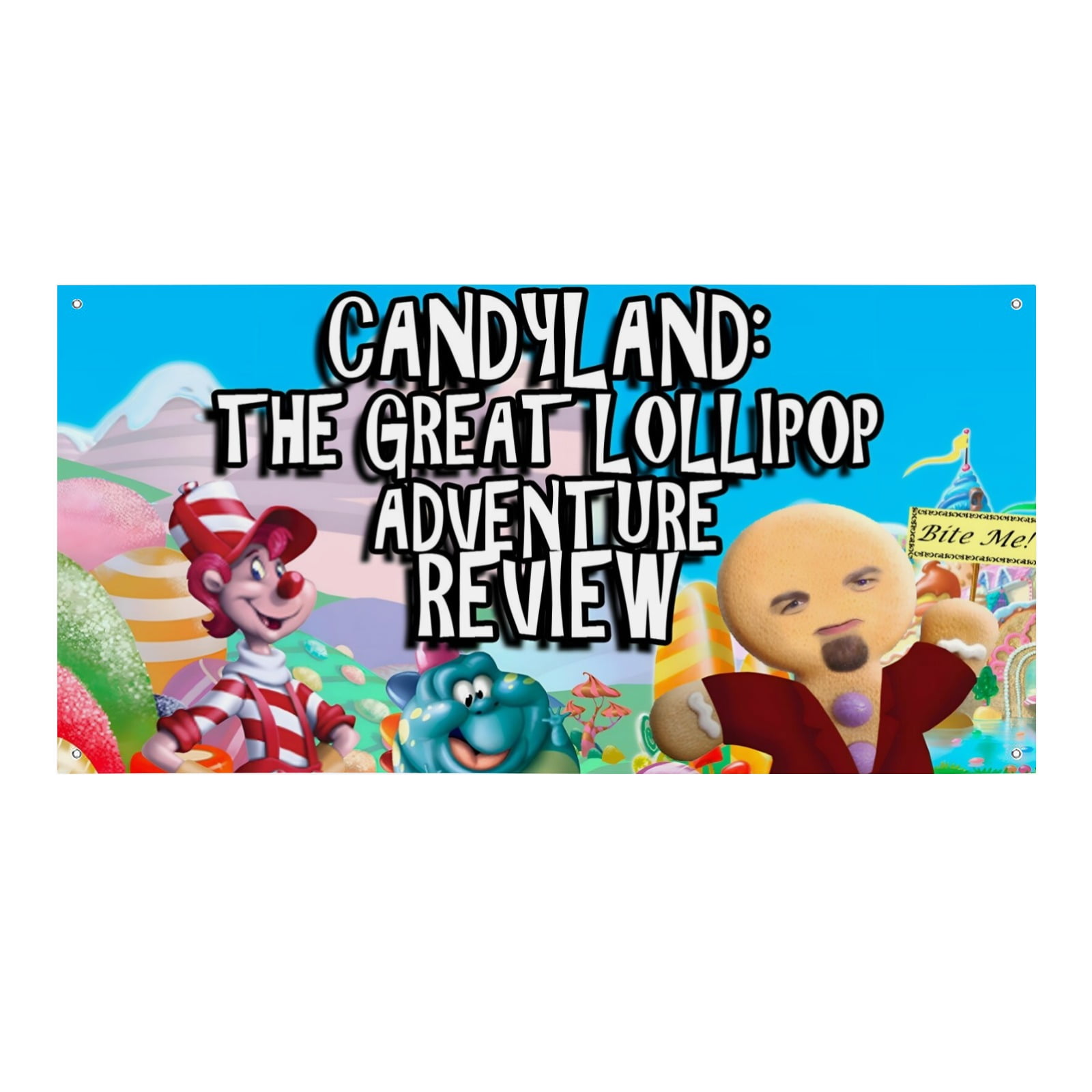 The Great Lollipop Adventure-Theme Backdrops Banner Birthday Party ...