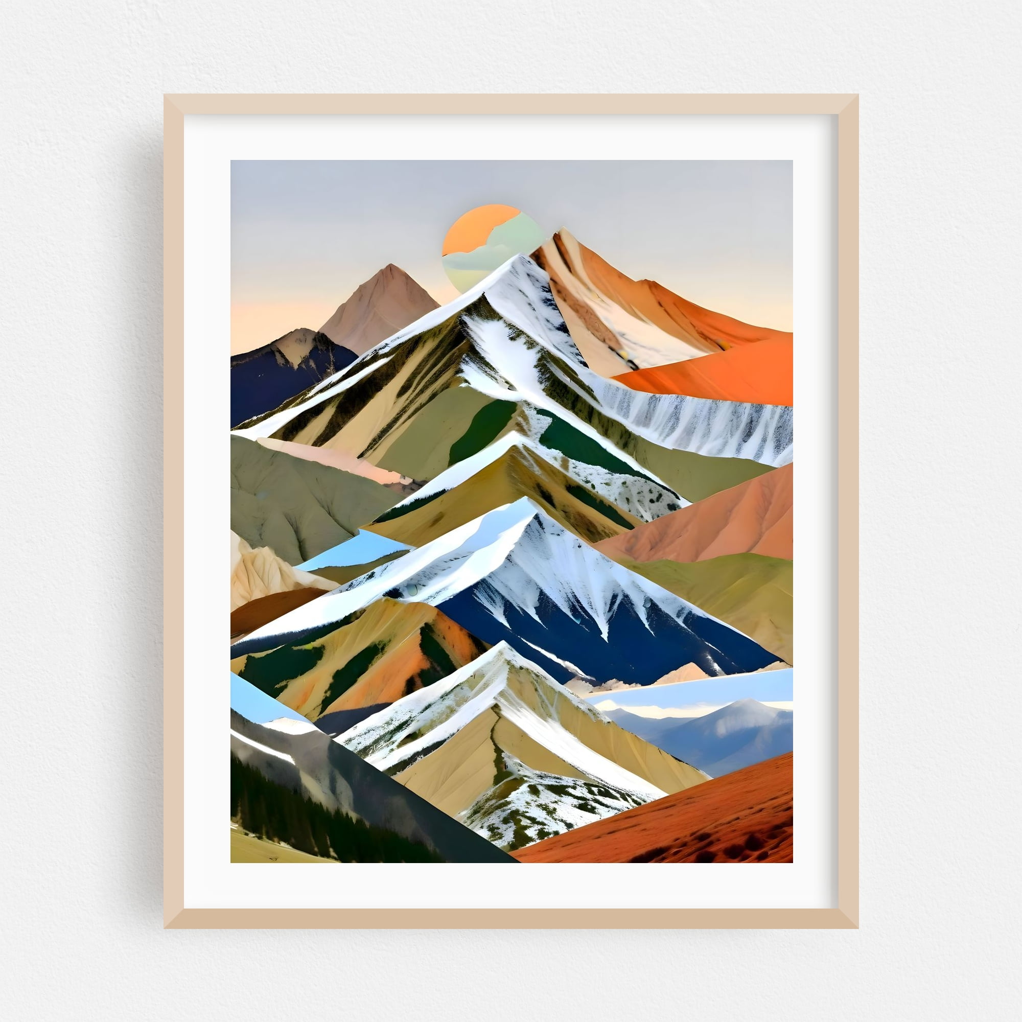 The Great Mountain Ranges - India Digital Art Abstract Mountain ...