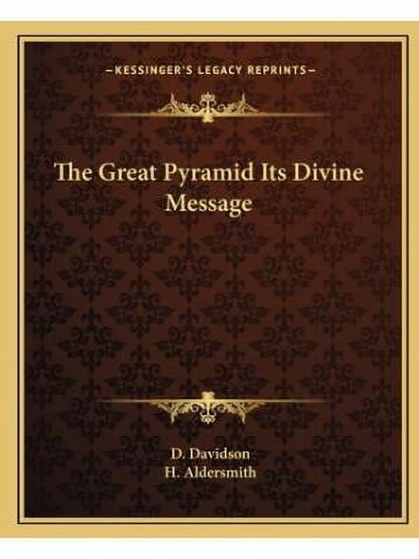 The Great Pyramid Its Divine Message - Walmart.com
