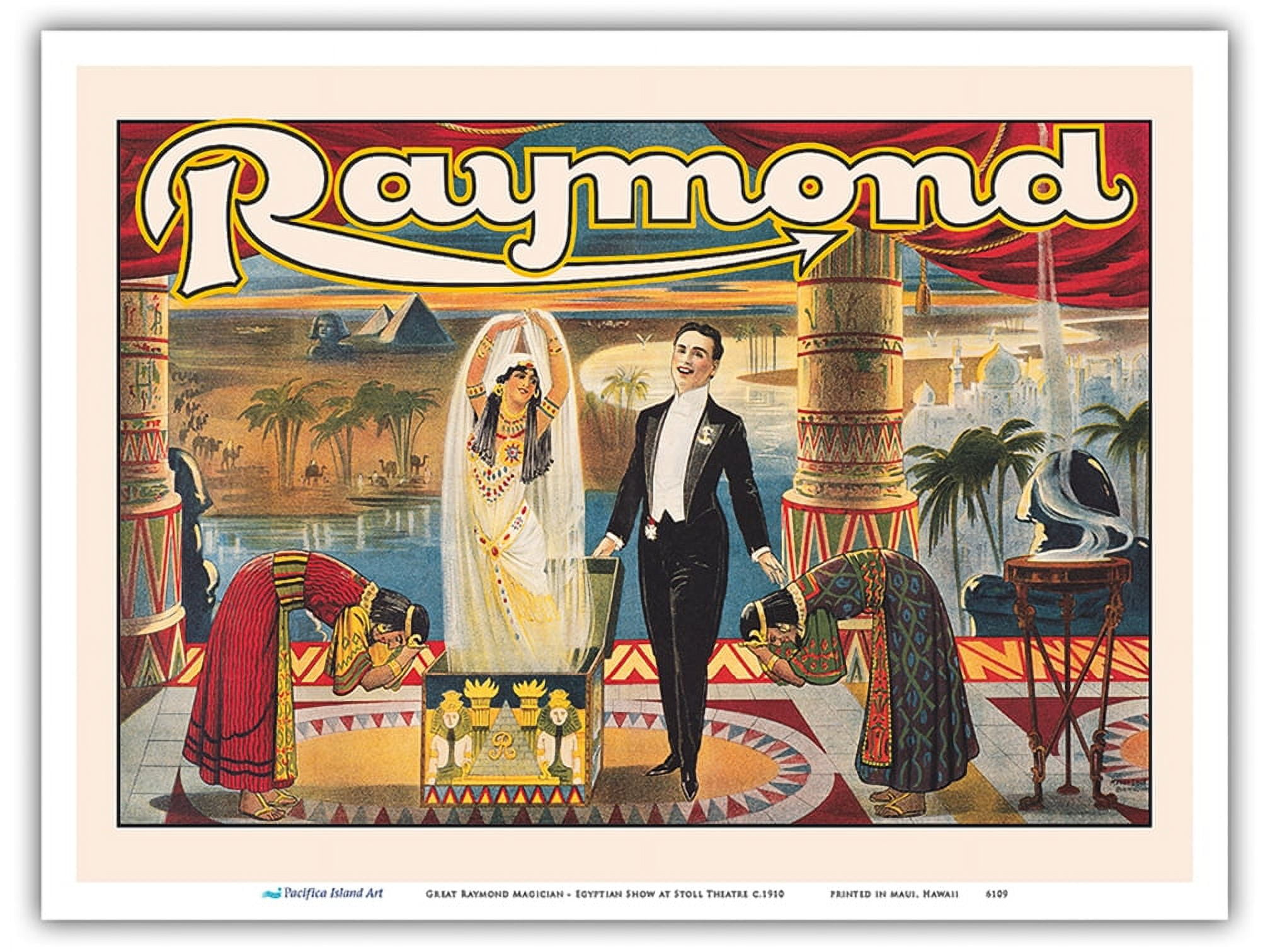 The Great Raymond Magician - Egyptian Show at Stoll Theater - Vintage ...